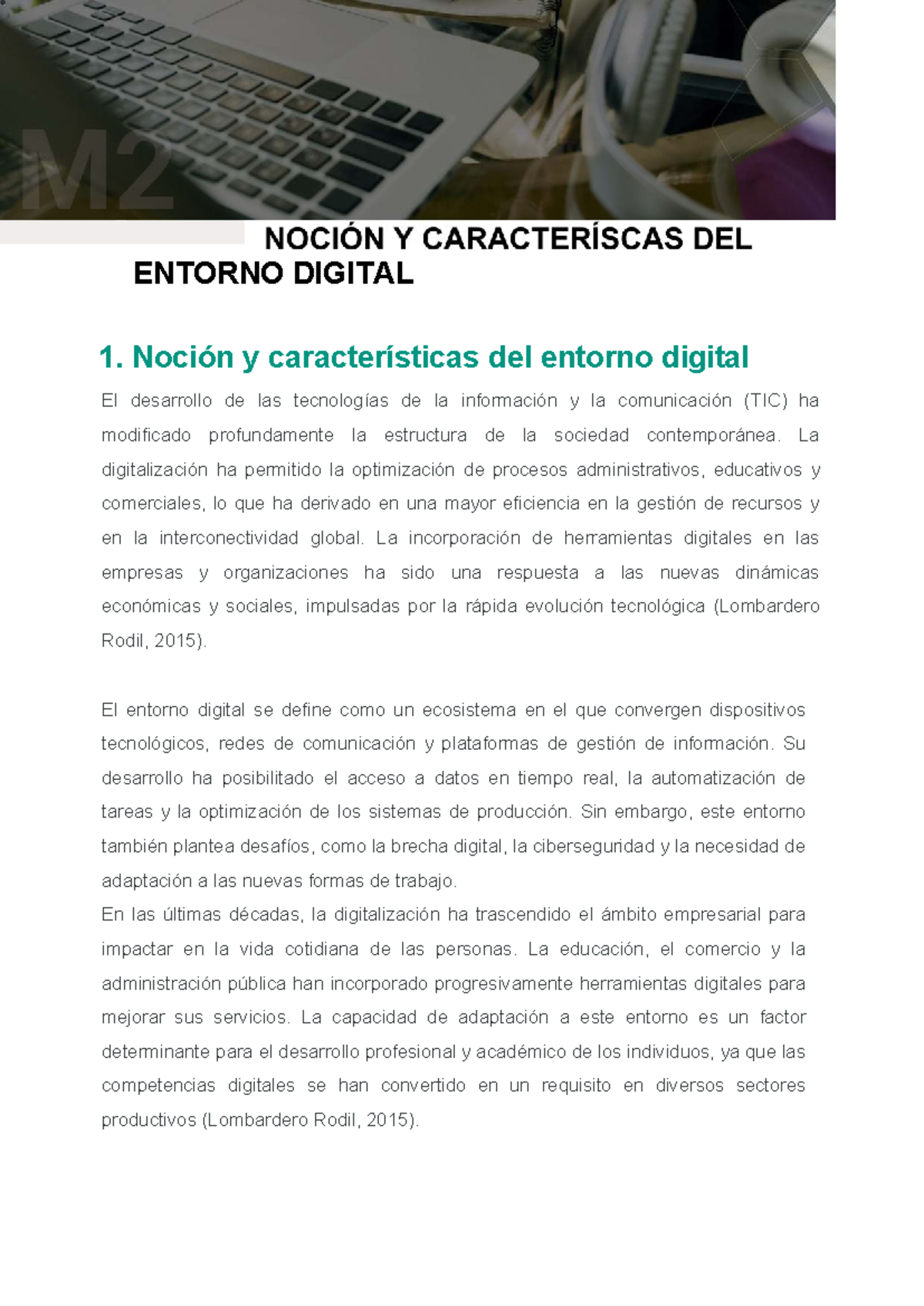 Recursos Informáticos: Noción y Características del Entorno Digital M1 ...