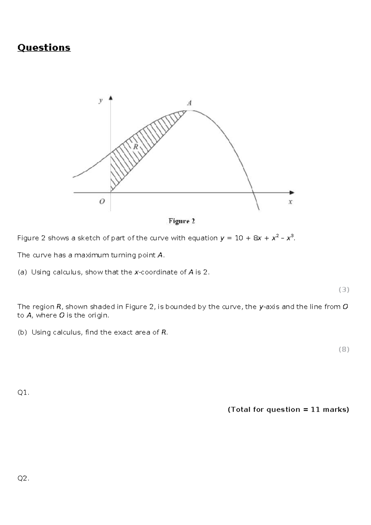 Integration 2: Calculus Questions and Solutions - Studocu
