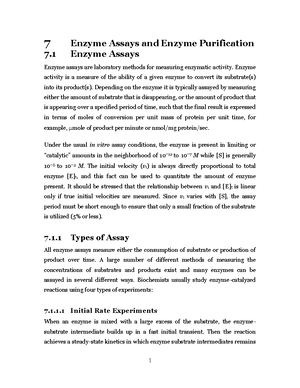 Enzyme Activity Lab Report - Lab # 11: Enzyme Activity I. Abstract ...