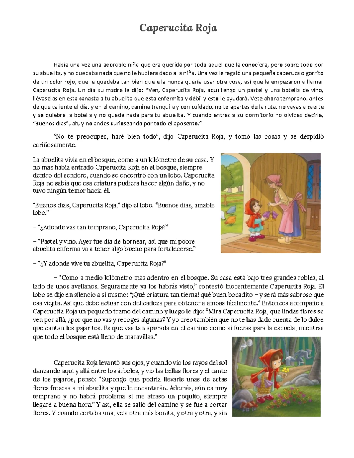 437032651 Caperucita Roja Adaptacion Arianna Candell - Educación en la ...