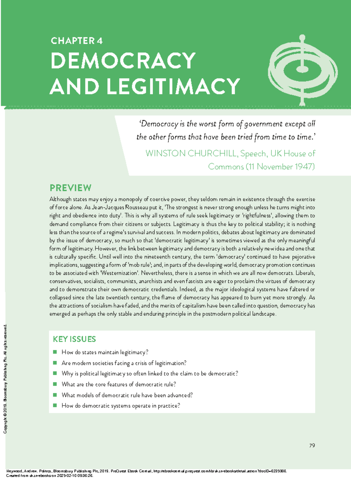 Democracy and legitimacy: Understanding political stability in politics ...