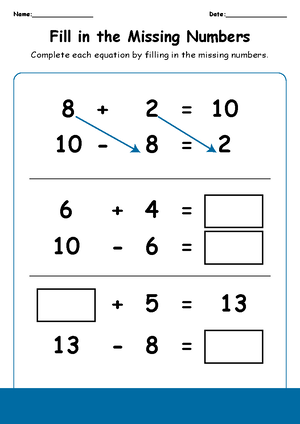 Understanding Tens and Ones with Blocks - 1st Grade Worksheet - Name ...