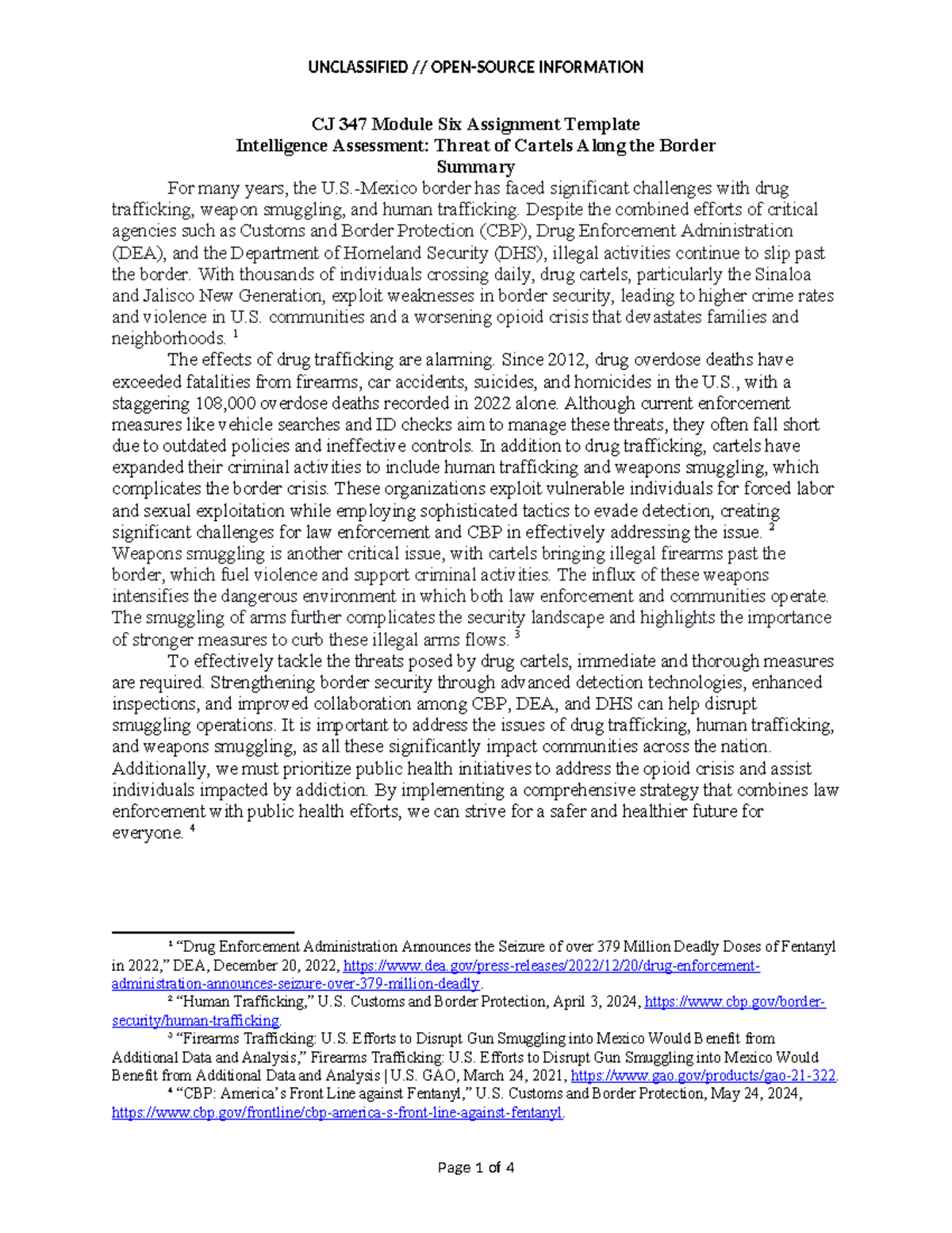 CJ 347 Module Six Assignment Template Final Draft - CJ 347 Module Six Assignment Template - Studocu