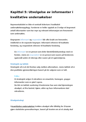 Kapittel 6 - Observasjoner - Kapittel 6: Observasjoner Å samle data gjennom observasjon ...