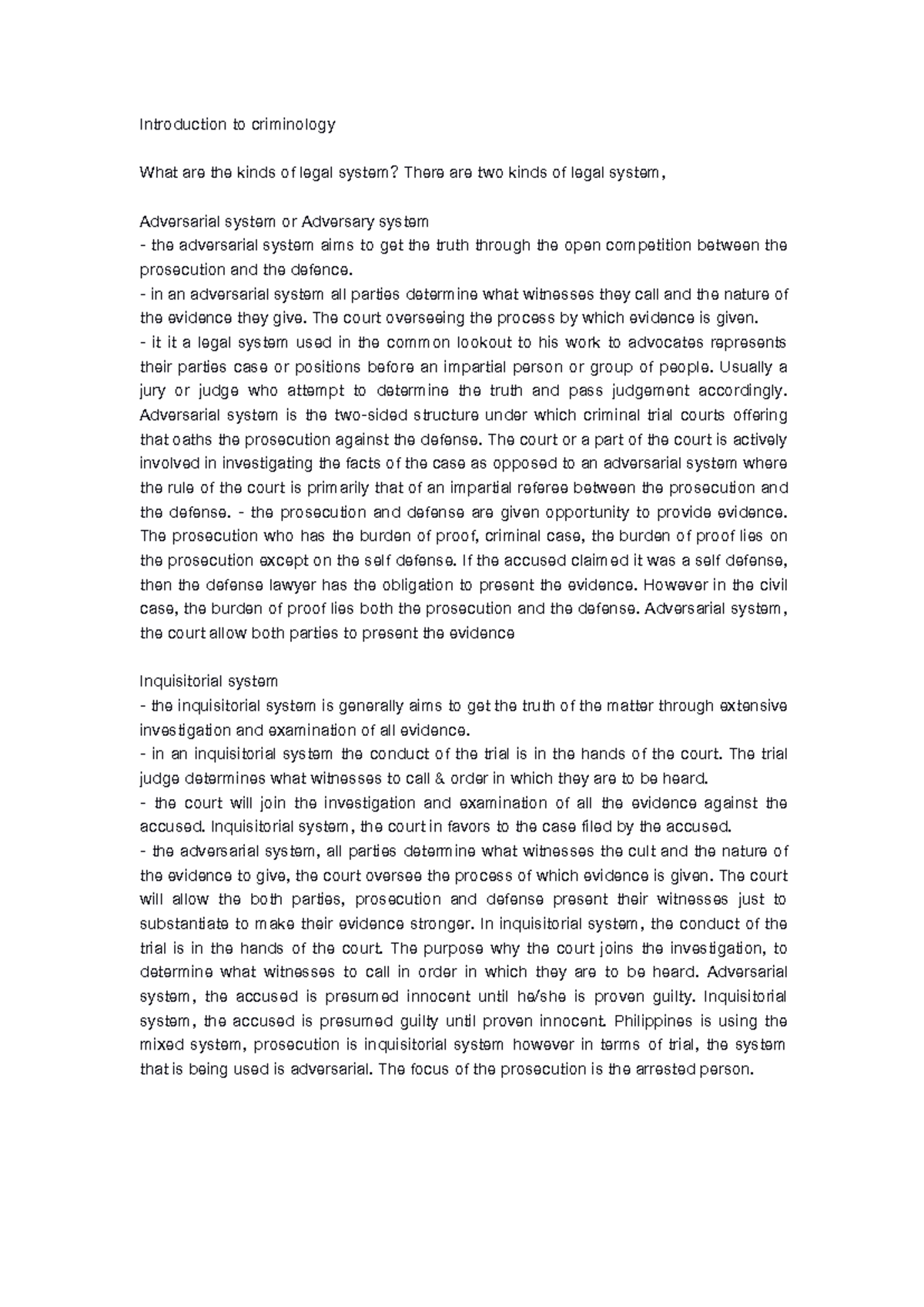 Course Code: INSTITUTIONAL-CORRECTIONS: Understanding Legal Systems and ...