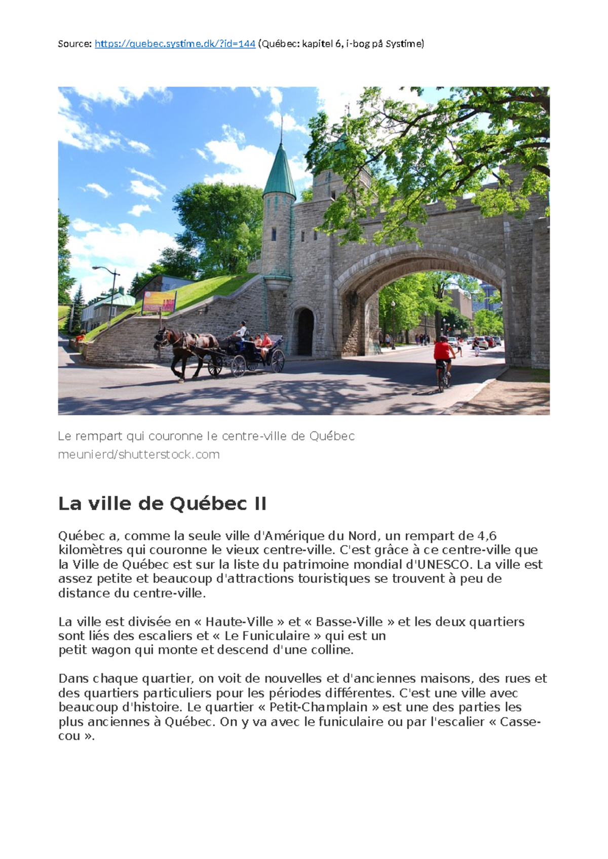 La ville de Québec II : exploration du patrimoine et des fresques - Studocu