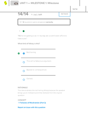[Solved] What is a subargument select the correct answer a An argument ...