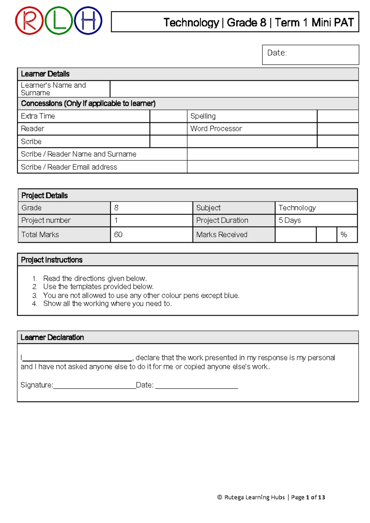 Information Technology PAT Guidelines for Grade 12 - NSC 2025 - Studocu