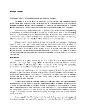 Foreign and Local Literature- synthesis - LOCAL LITERATURE The Business ...