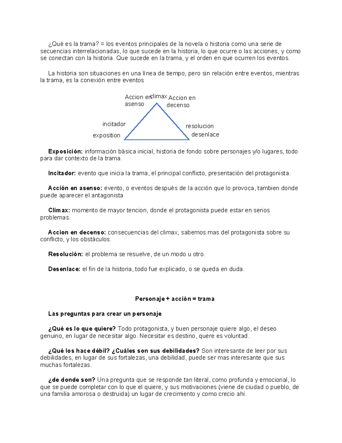 Análisis de la Trama: Eventos y Conexiones en la Narrativa - Studocu