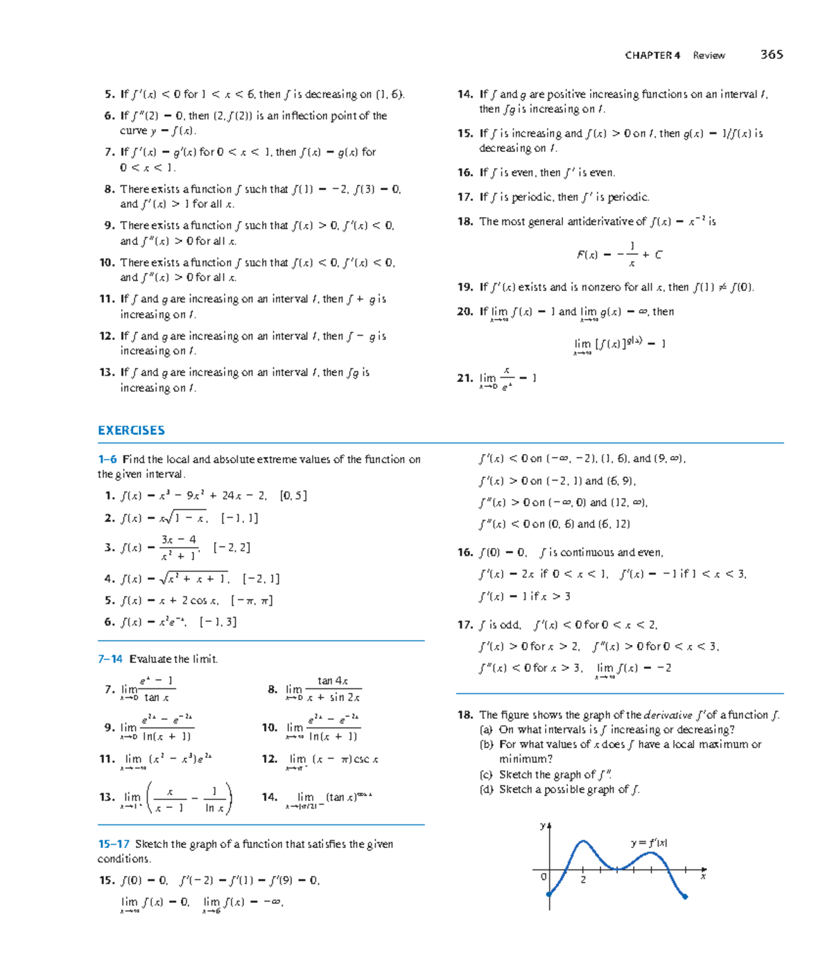 C4 - Chapter 5: Analysis of Functions and Their Properties - Studocu