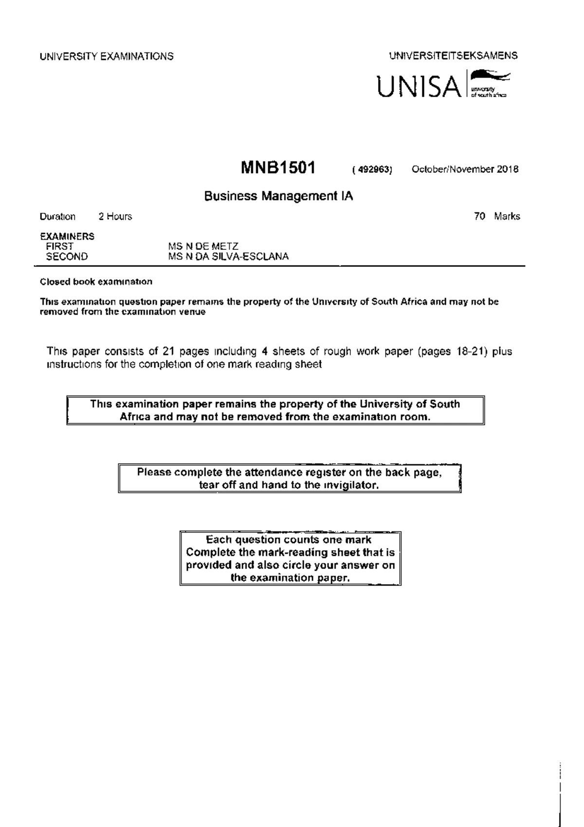 MNB1501-chapter 10 controlling the management process - Chapter 10 ...