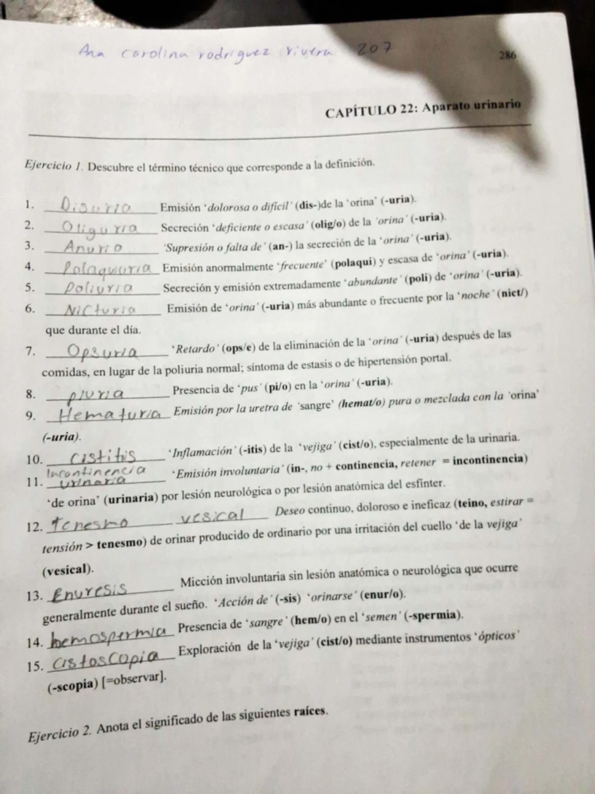 Terminología médica - Ciencias de la salud Subárea: Estudio del proceso salud-enfermedad ...