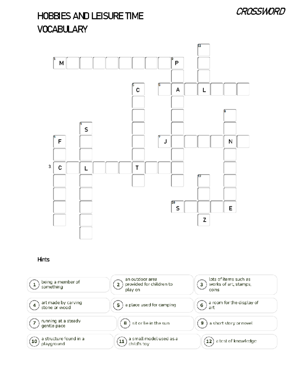 HW-Hobbies Listening: Vocabulary & Insights on Leisure Activities - Studocu