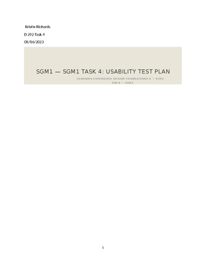 D 291 Task 1 paper revised 1 - Jodie Kristin Richards D 291-Task 1 6/21 ...