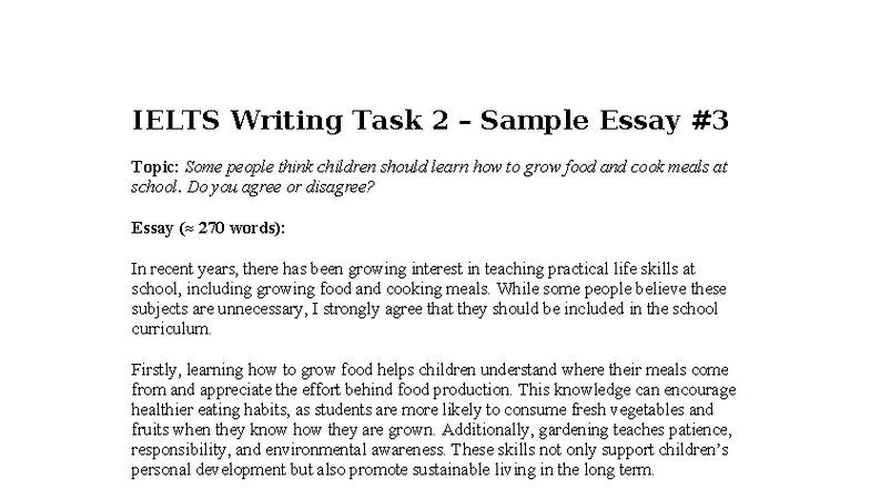 Ielts Writing Task 2 – Sample Essay-3 - IELTS Writing Task 2 – Sample ...