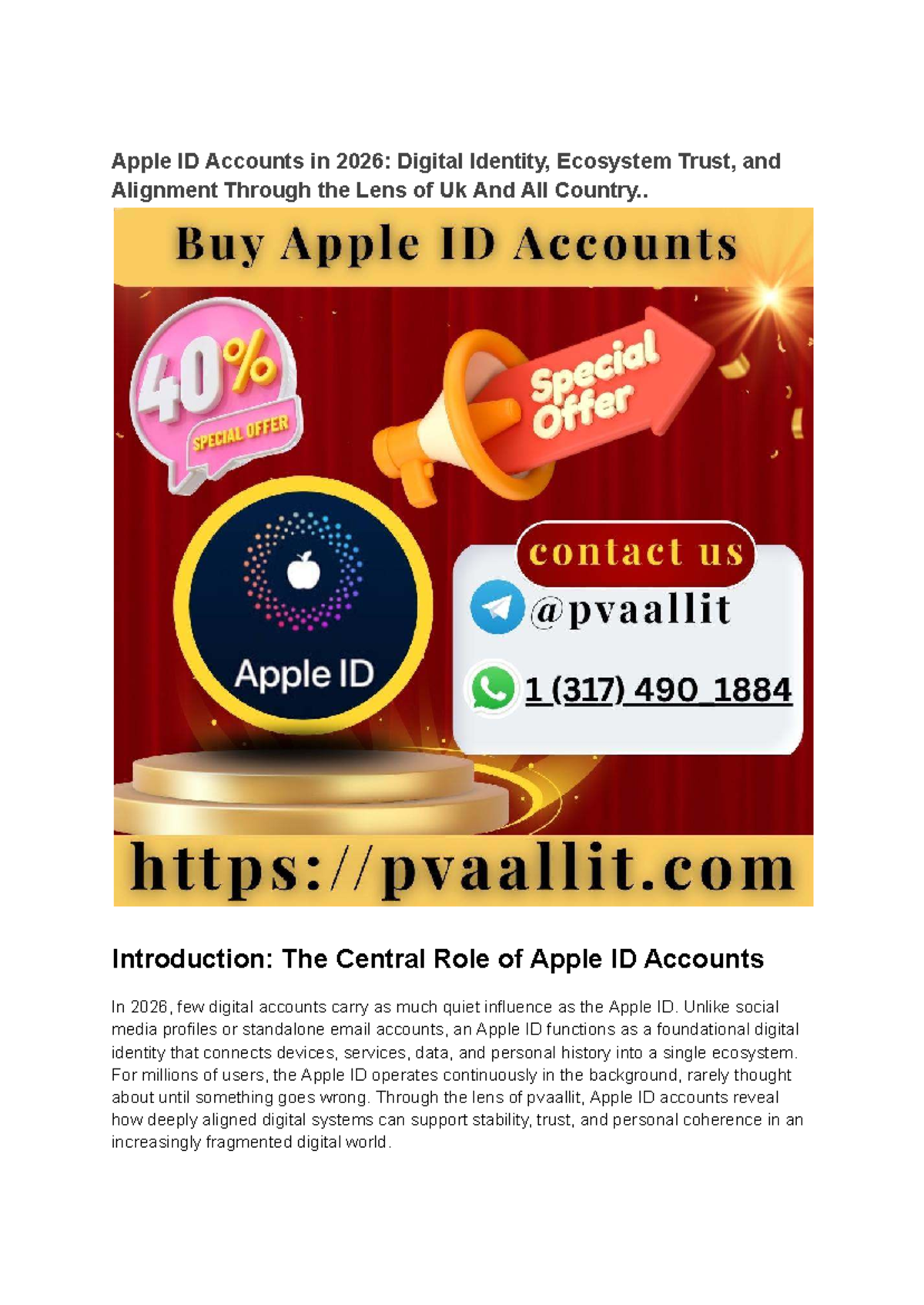 Step-by-Step Guide to Buying Apple ID Accounts: 2026 Insights - Studocu