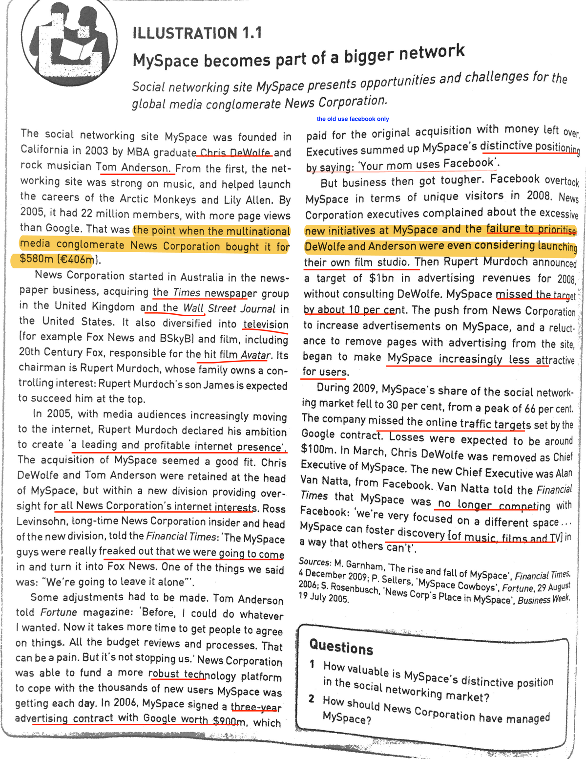 Chapter 1: MySpace's Evolution and Challenges in Social Networking ...