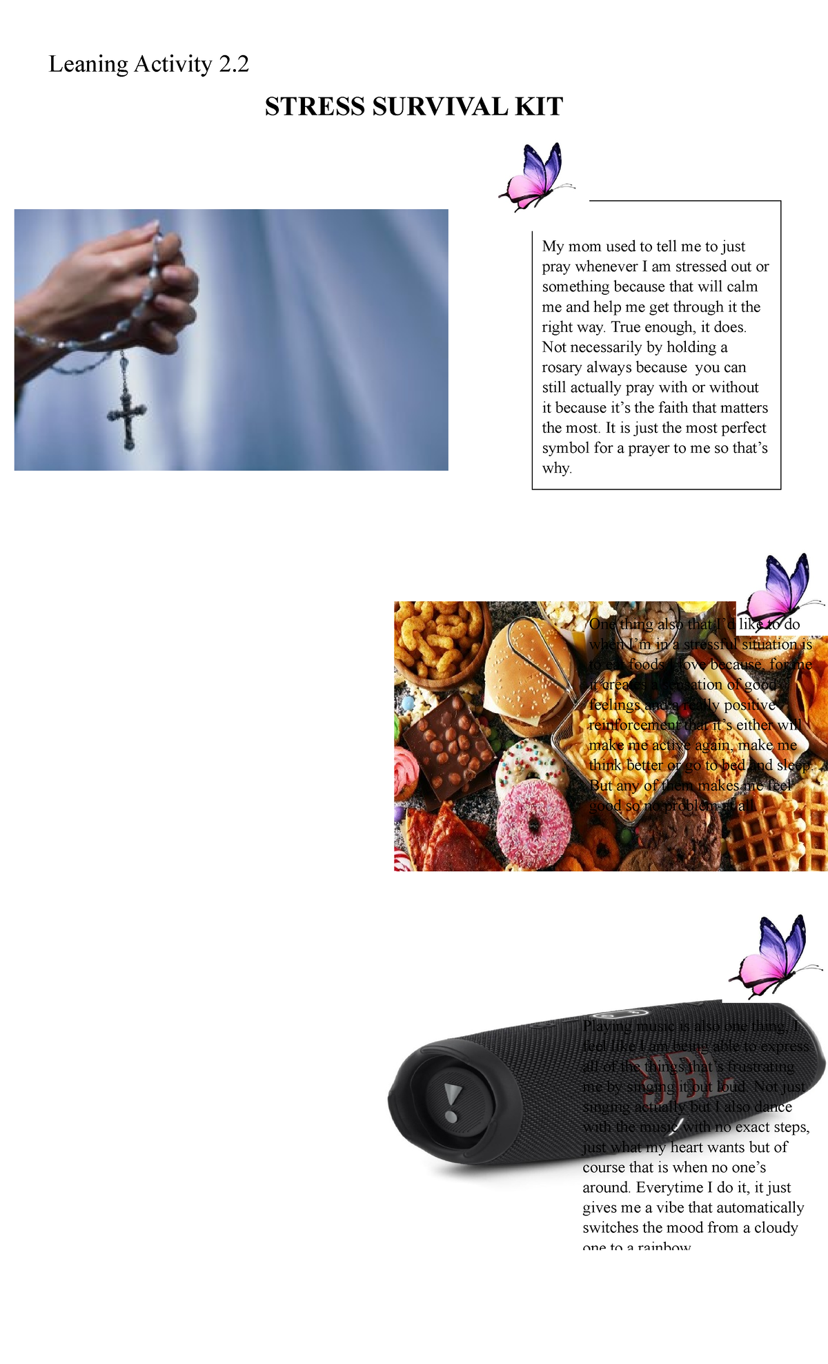 STRESS SURVIVAL KIT: Strategies to Cope with Stress and Anxiety - Studocu