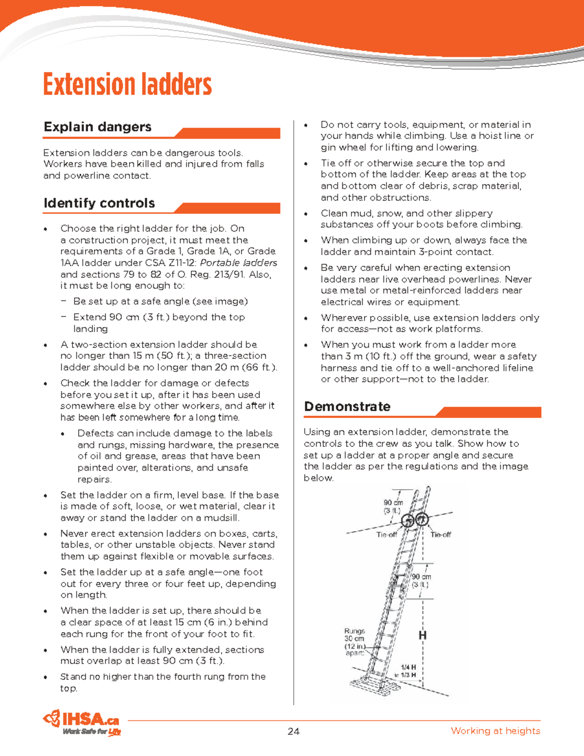 Extension Ladders - Safety Guidelines and Best Practices - Studocu