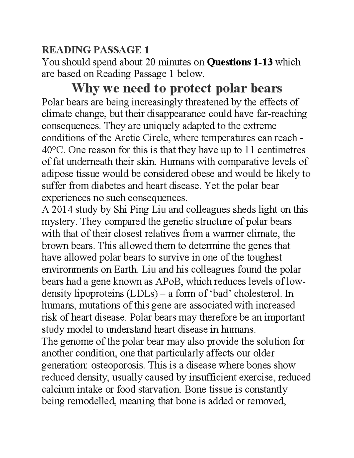 Protecting Polar Bears: Insights from Genetic Studies and Health ...