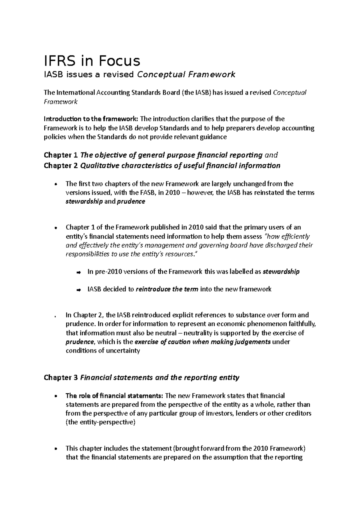 BU4530 – Financial Reporting & Analysis (IASB revised Conceptual ...