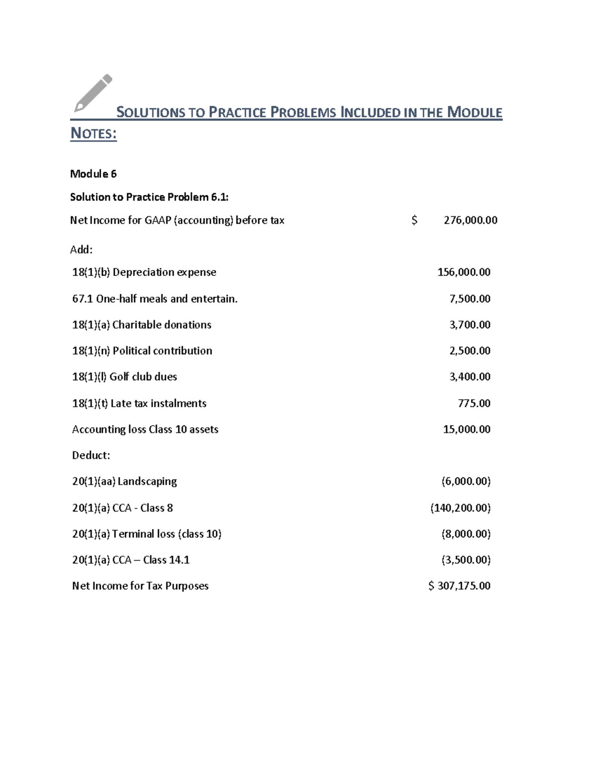 Module 6 Solutions: Practice Problems Explained for Accounting الطلاب ...