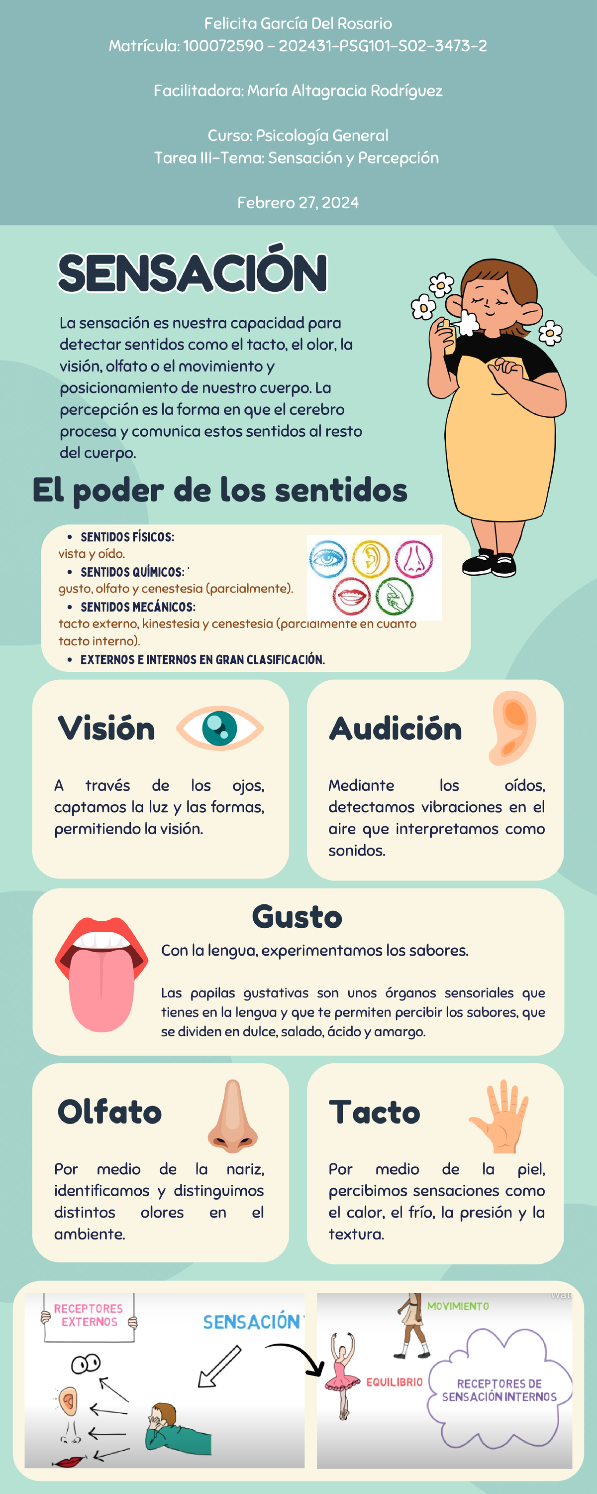 Infografía - Sensación y Percepción - psicologia educativa - Studocu
