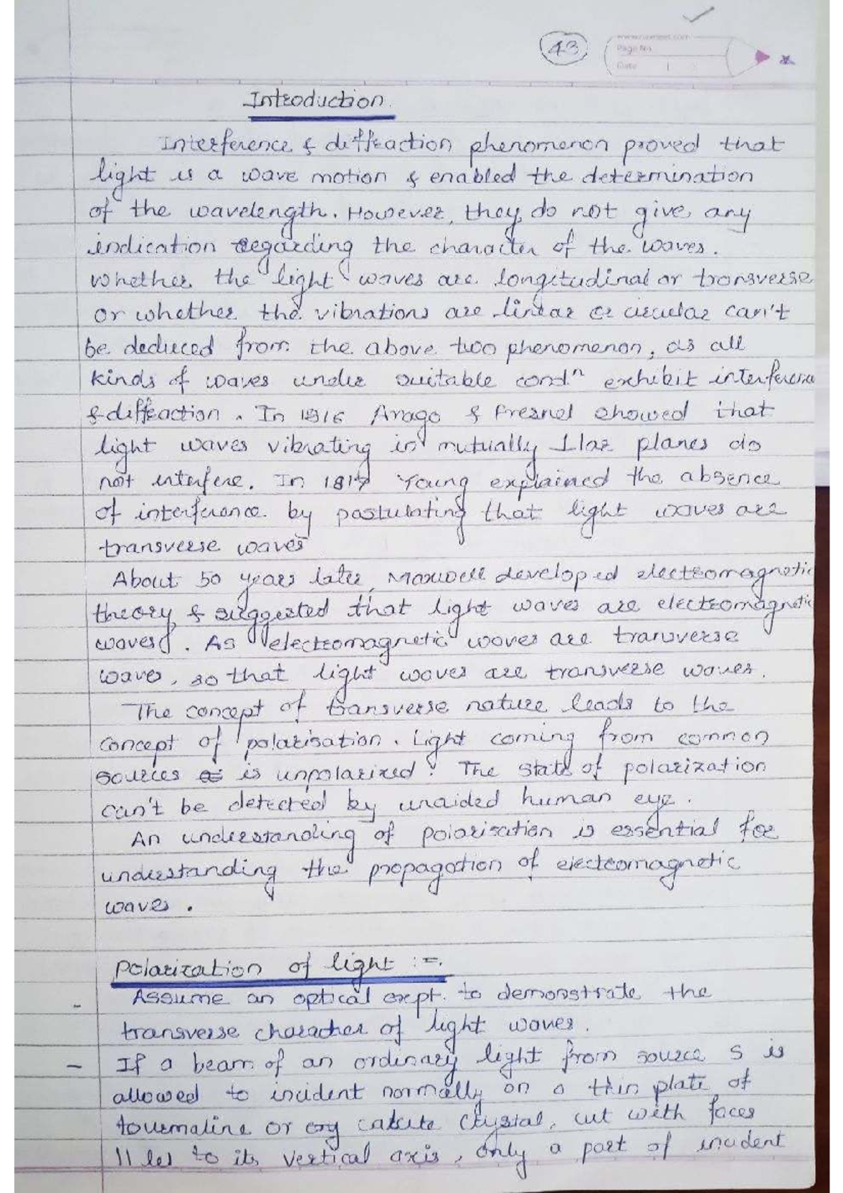 Polarization of Light: Key Concepts and Experiments (231326) - Studocu