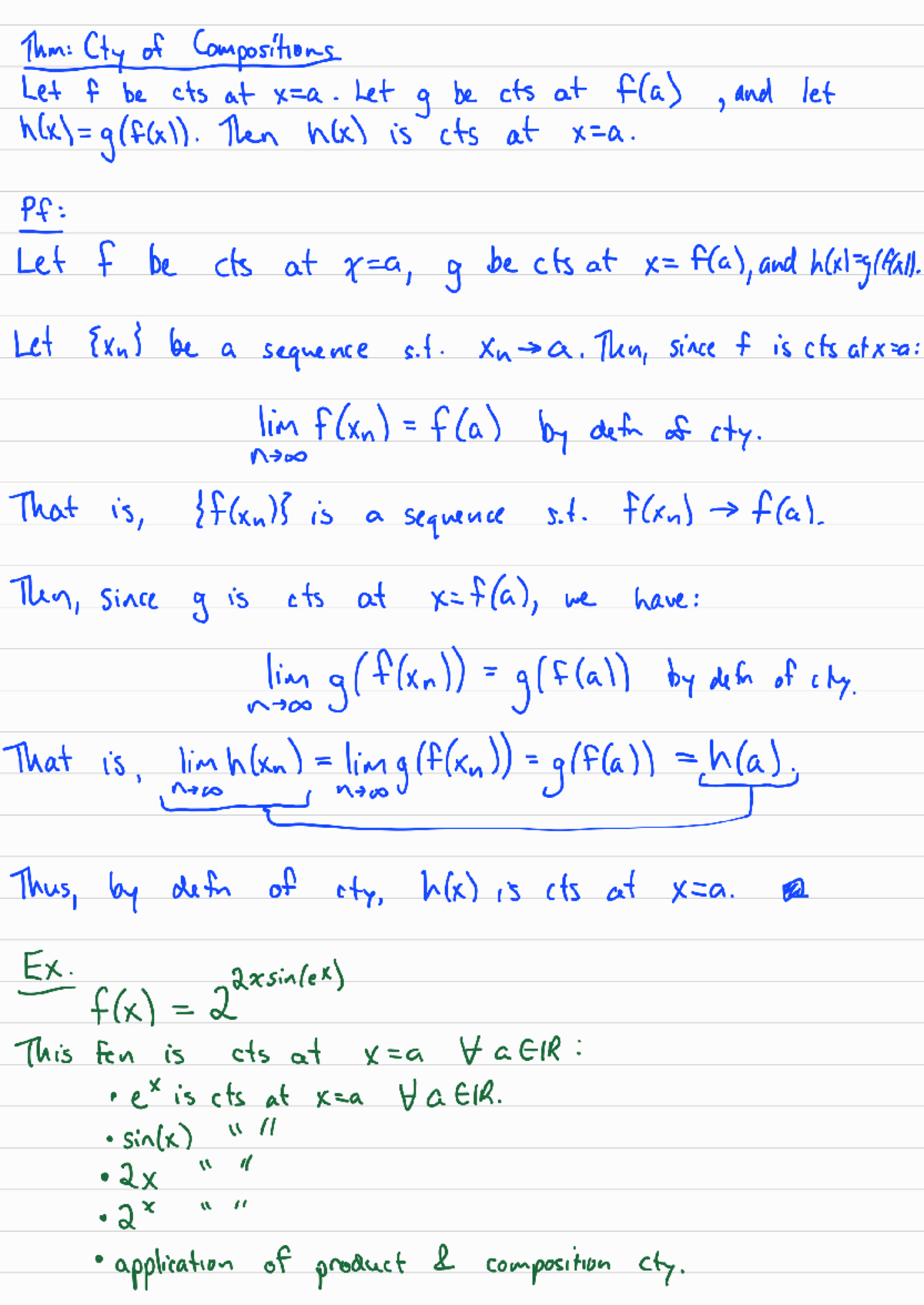 Lec 15: Continuity and Intermediate Value Theorem - M137 F25 - Studocu