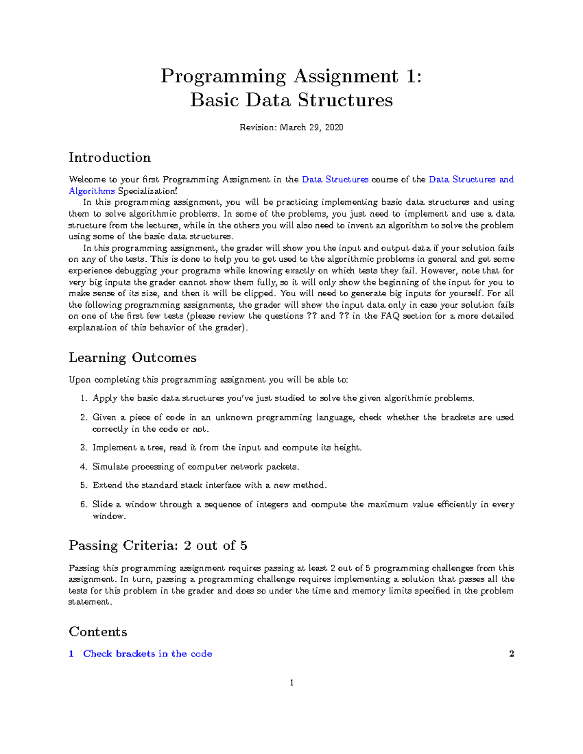 CS101: Programming Assignment 1 - Basic Data Structures and Algorithms ...