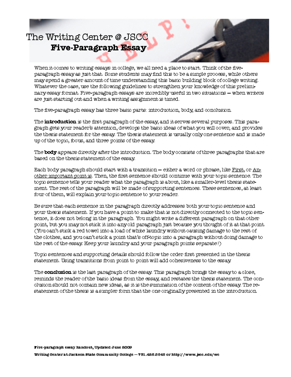 BEC B1 W1 Five-Paragraph Essay Guide and Example - Studeersnel