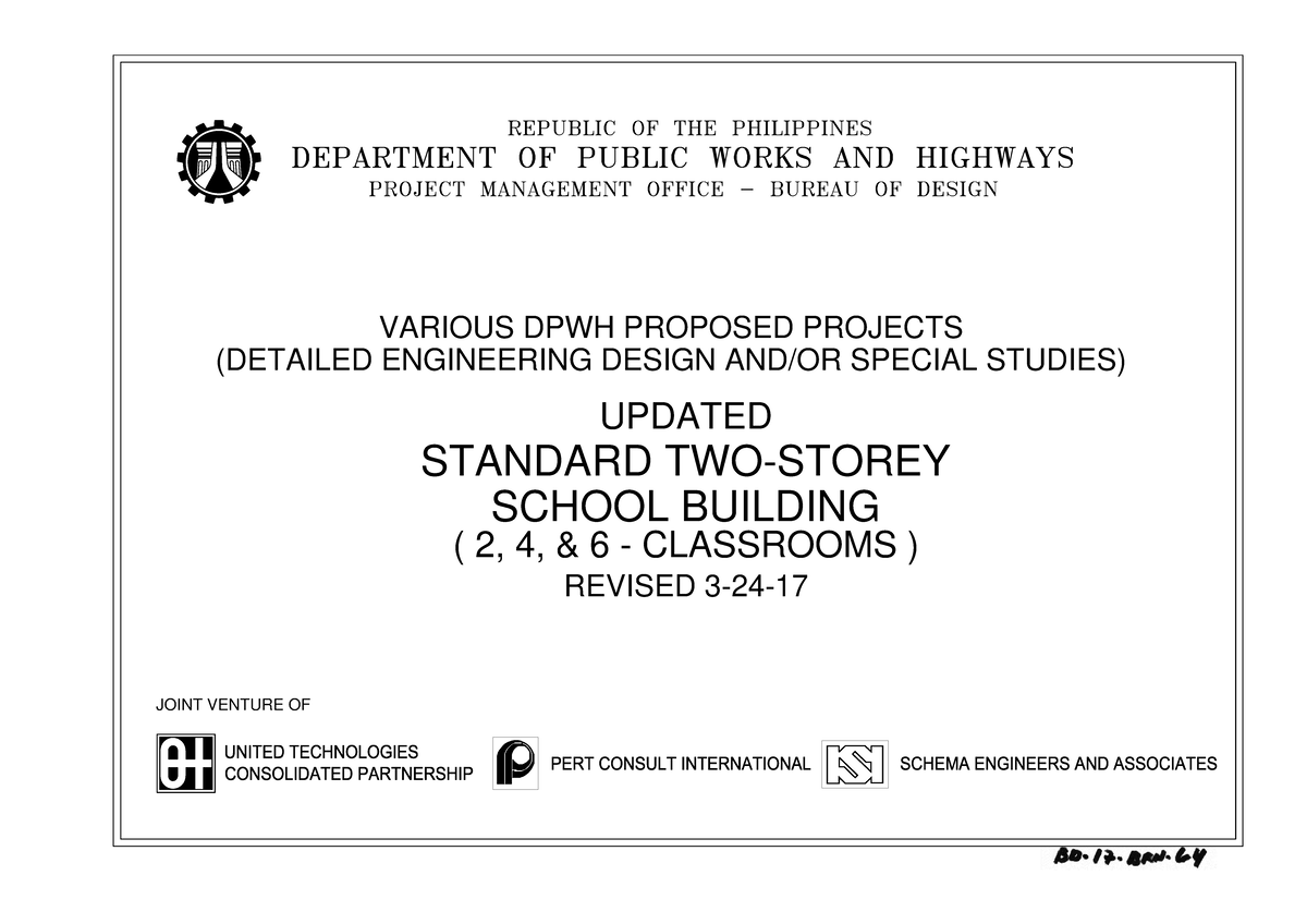 DPWH Proposed Projects: Standard 2-Storey School Building (Revised ...
