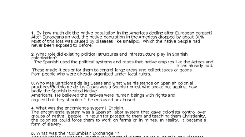 Expansion and Consequences: Impact of European Contact on Native ...