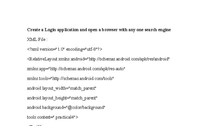 Android App Development: Practical 4 - Login & Database Management ...