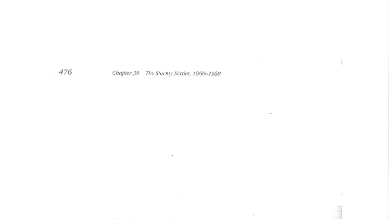 476 Chapter 38 The Stormy Sixties: Sit-Ins and Freedom Riders - Studocu