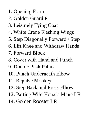 Yang Chengfu - 10 Essentials - The Ten Essentials by Yang Chengfu Reach ...