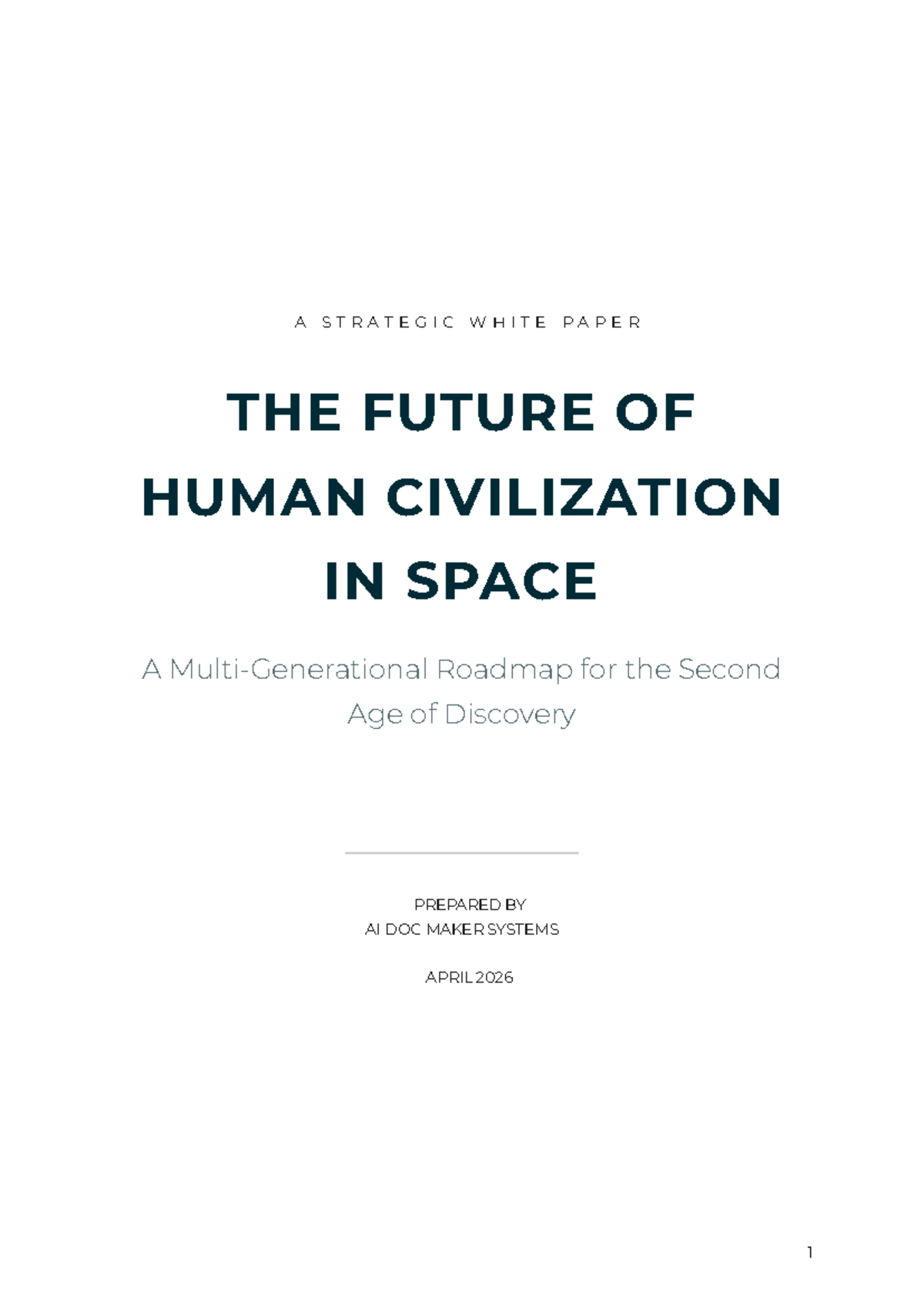 Space Civilization Roadmap: A Strategic Vision for the Future - Studocu