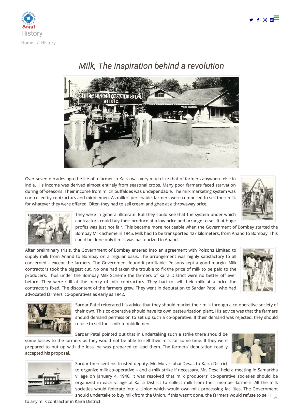 History - AMUL Dairy: The Revolution of Kaira Farmers - Studocu