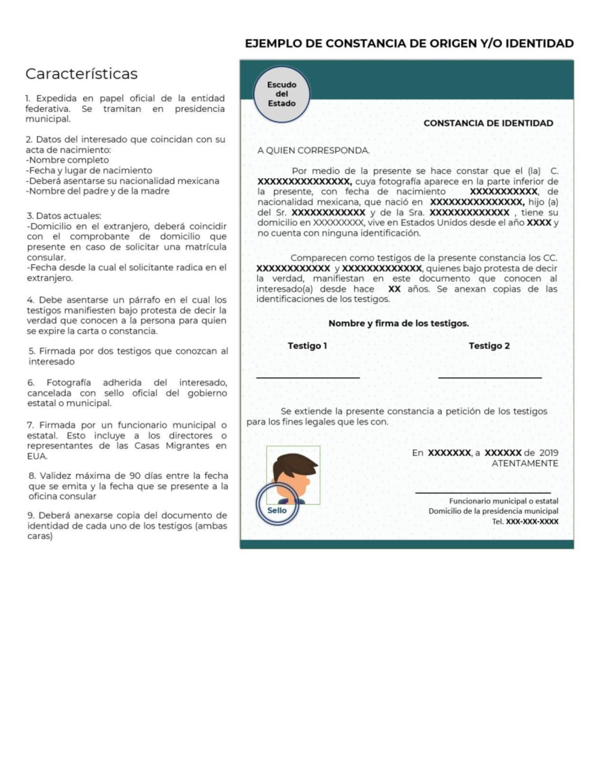 Requisitos De Constancia De Identidad