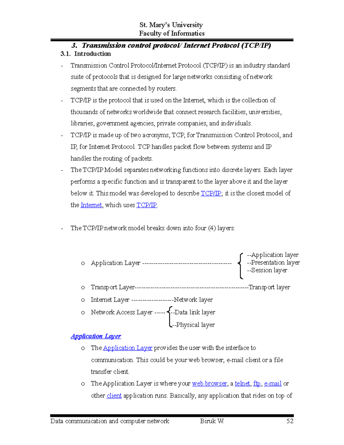 TCP/IP Protocols and Addressing Overview: A Study Guide (Course: DCN101 ...