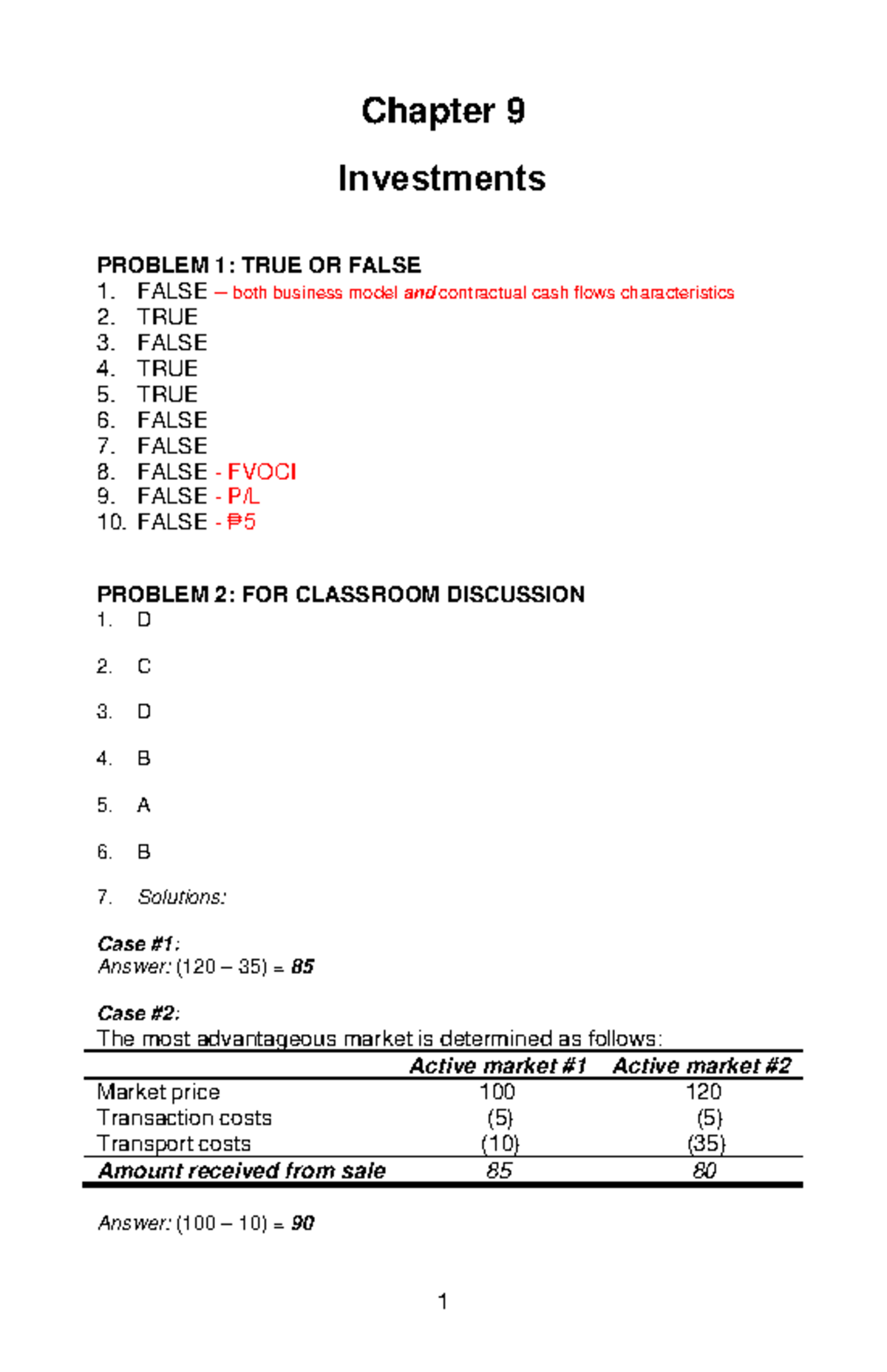 SOL. MAN. Chapter 9 Investments IA Review and Solutions - Studocu