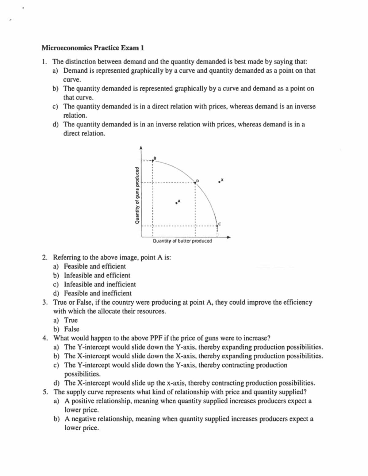 ECO 1104 Microeconomics Practice Exam 1 with Answer Key - Studocu