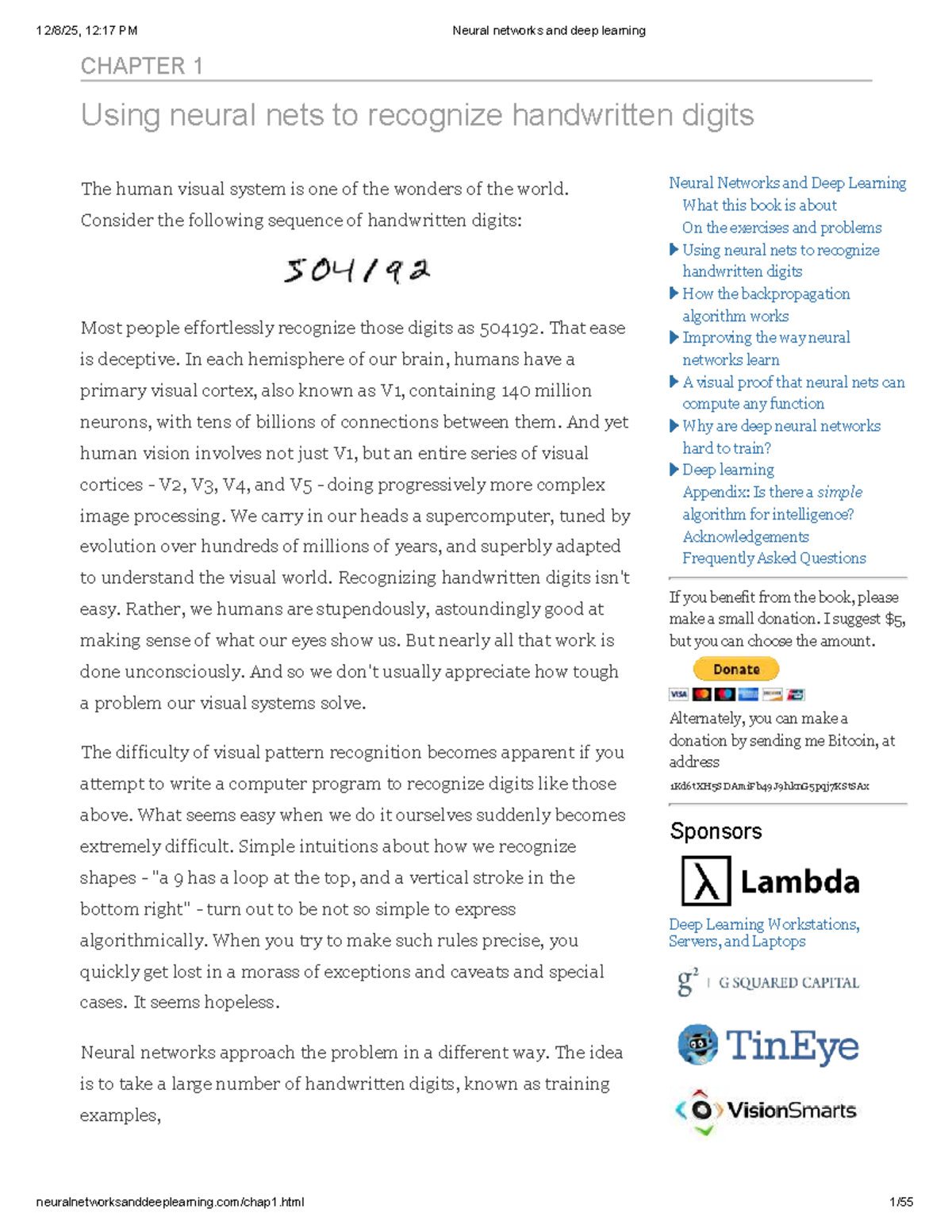 Neural Networks and Deep Learning: CHAPTER 1 - Handwritten Digit ...