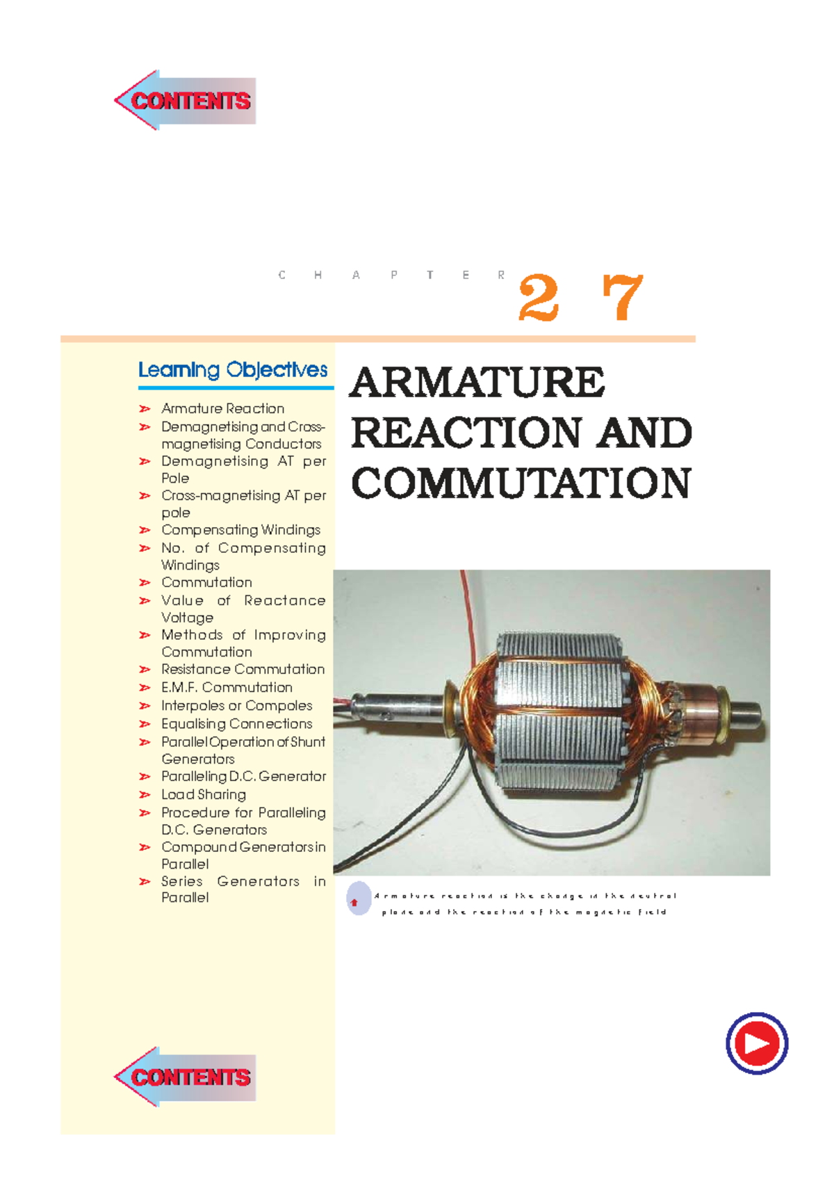 Chp 27: Armature Reaction and Commutation in Electrical Technology ...
