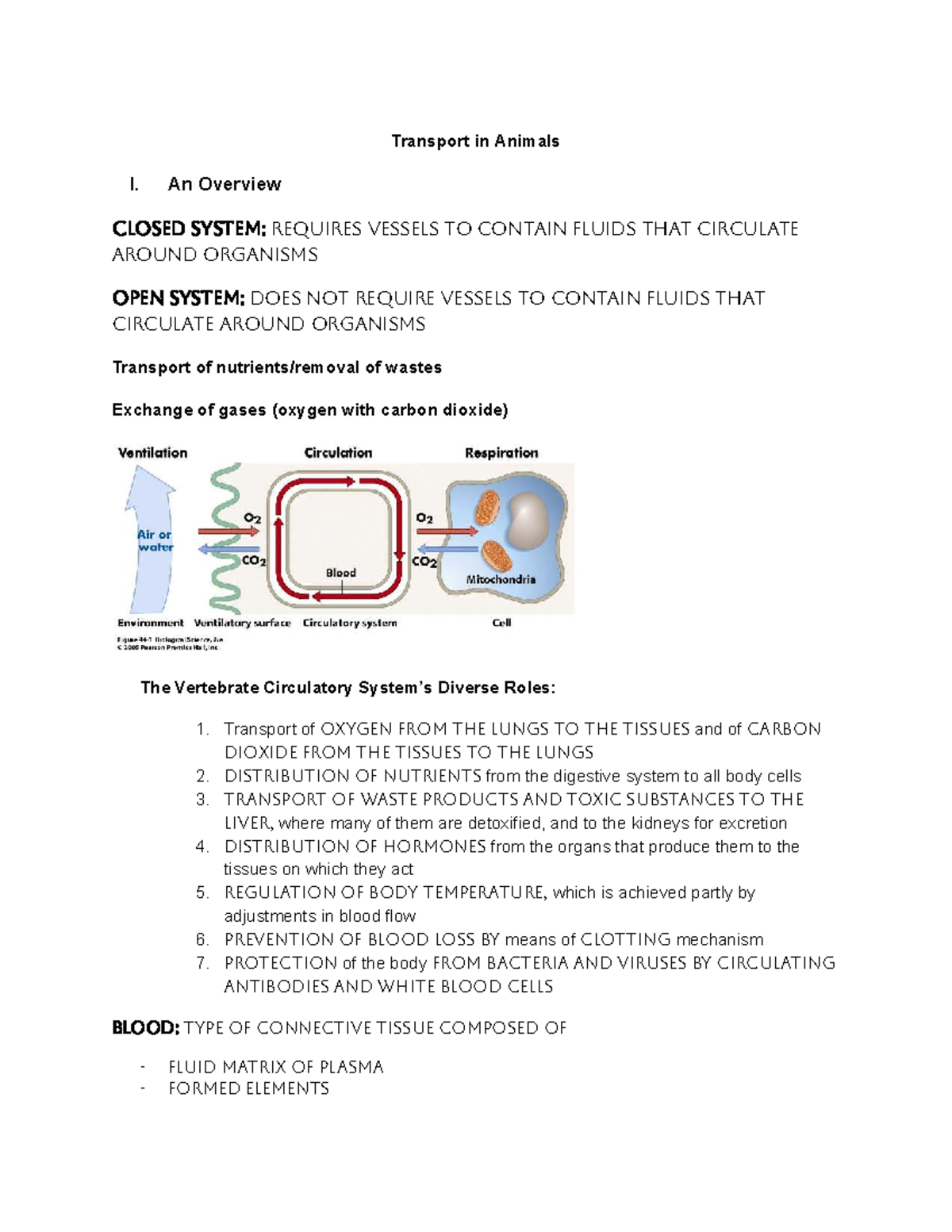 Circulatory System Overview: Structure & Function Analysis (BIO101 ...