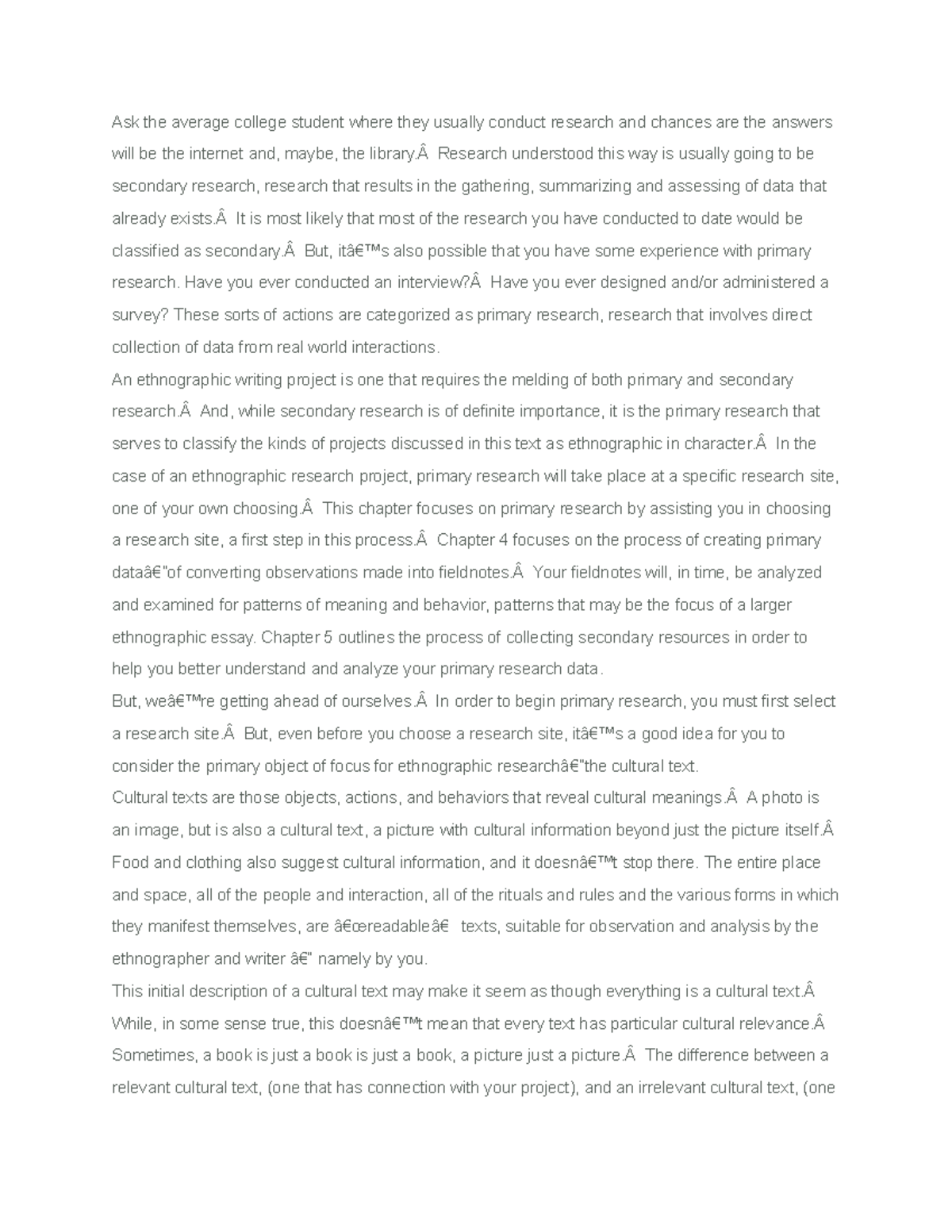 Ethnographic Research Proposal Strategies and Ethical Considerations ...