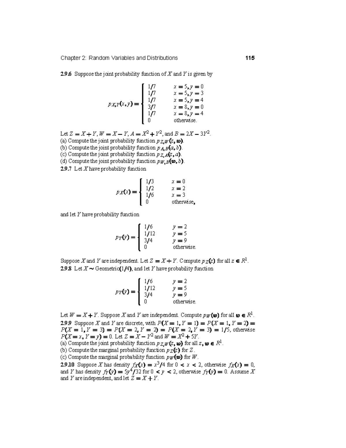 Chapter 2: Random Variables & Distributions - Calculus Notes Summary ...
