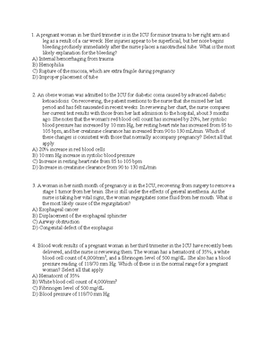 Chapter 55 - A patient sustained injuries in a motor vehicle accident ...