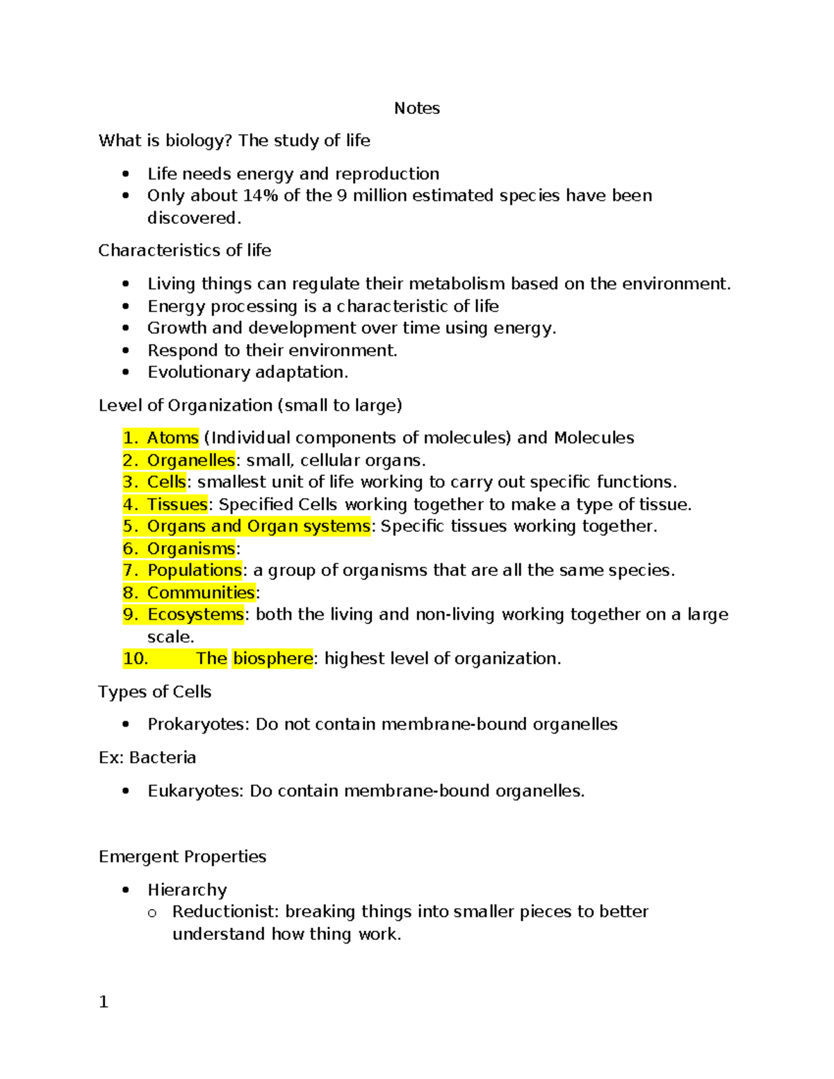 Cell Cycle & Molecular Biology Notes: Mitosis, Enzymes, and Respiration ...